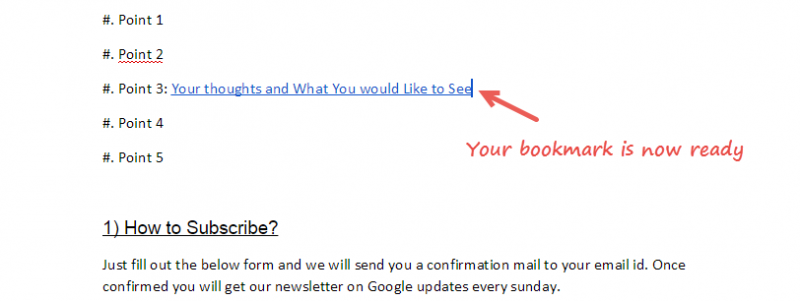 How to Add "Back to Top" Link in Google Docs