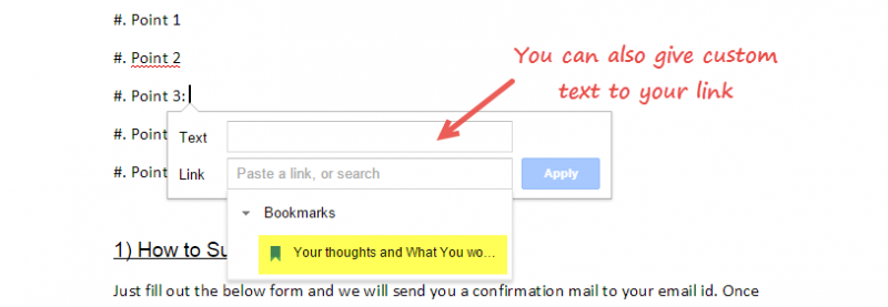 How to Add "Back to Top" Link in Google Docs