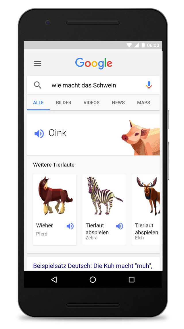 Animal Sounds - Another Fun Feature Introduced by Google